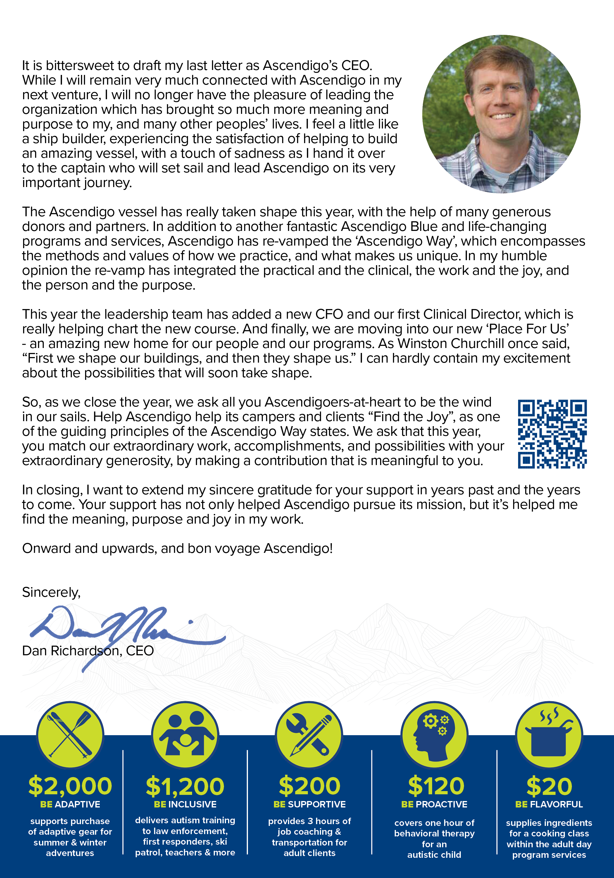 A Fond Farewell: Letter from CEO Dan Richardson | Ascendigo